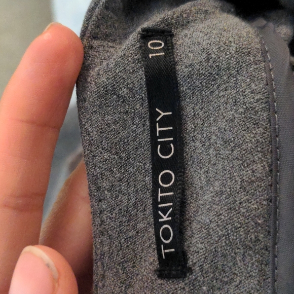 Tokito | Tops | Tokito Gray Mock Neck Tunic Top Us 6 | Poshmark